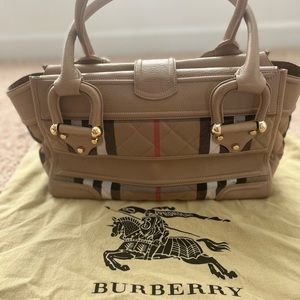 Bags | Authentic Burberry Check Bag | Poshmark